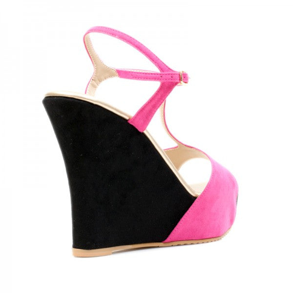 Heatwave Shoes - (4887) T-bar Platform Wedges – Heatwave Shoes Johor Bahru